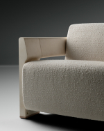 Dais Lounge Chair, Natural Parchment