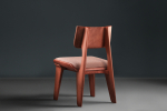 Ondas Dining Chair | Coral Red Parchment